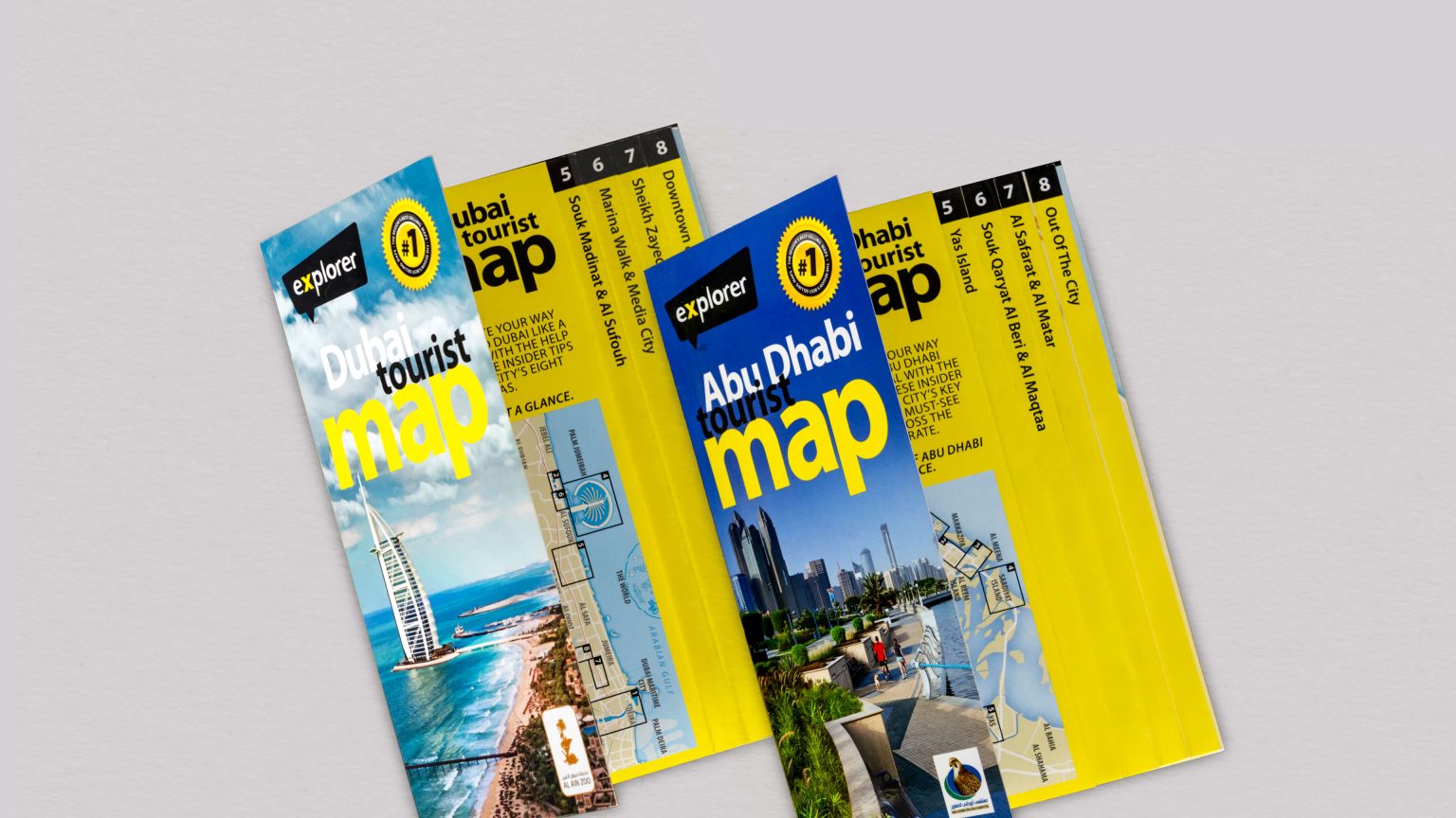 Explorer Tourist Map (Abu Dhabi, Dubai) - Explorer