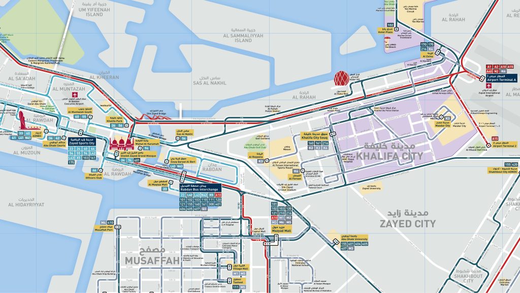 Public Transport Map | Abu Dhabi | Explorer Publishing